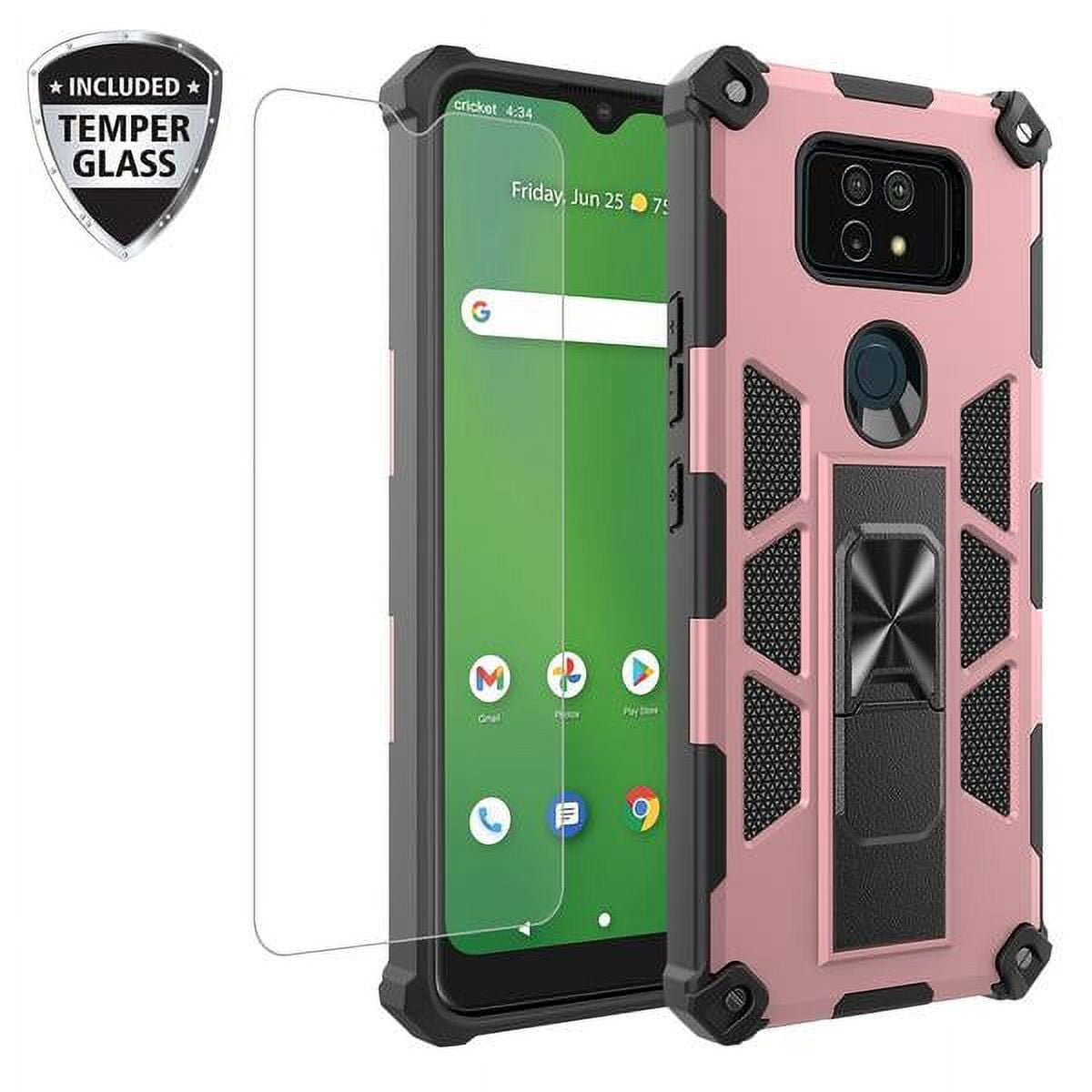 Ring Kickstand Phone Case for Cricket Ovation 2 / AT&T Maestro Max 2021 ...