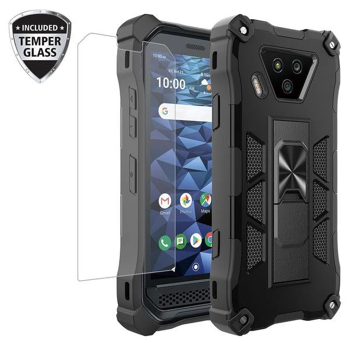 Ring Kickstand Phone Case for Kyocera DuraForce Ultra 5G Phone Model E7110 (Verizon)2021 w ...