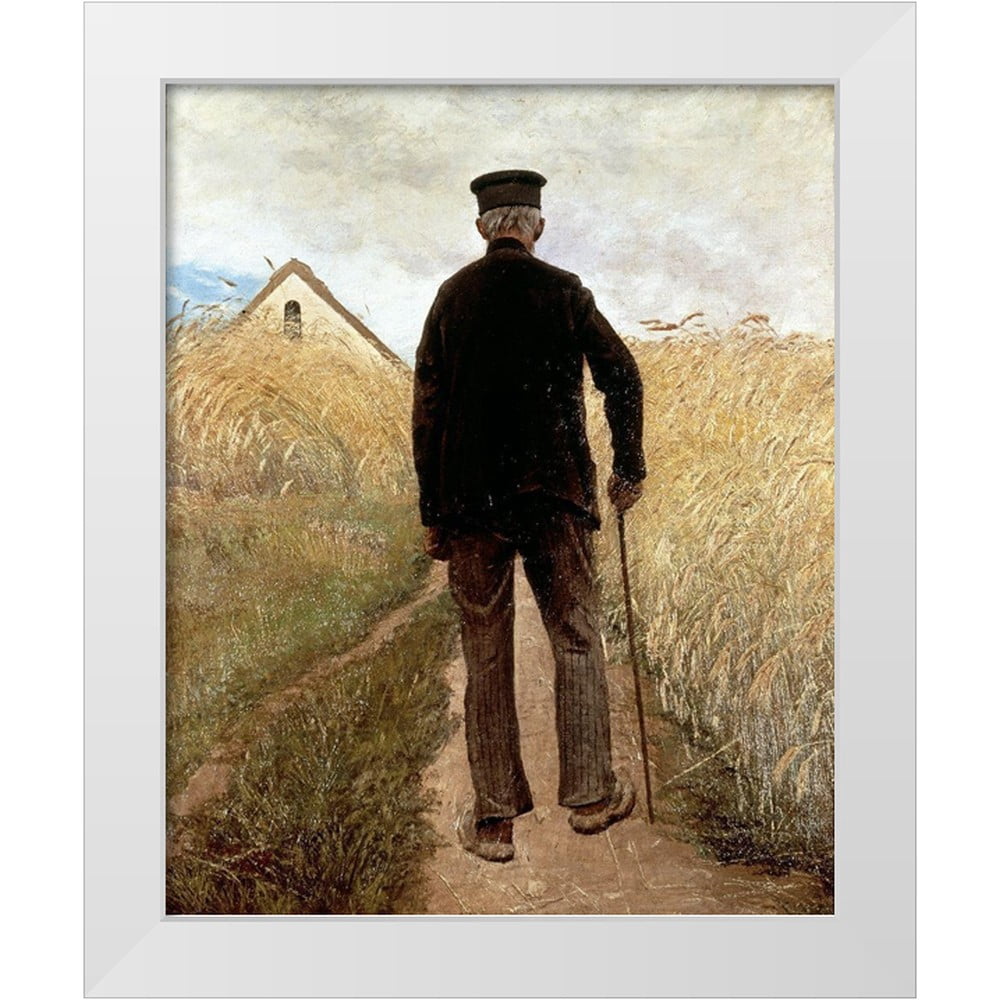 Ring, Lauritz Andersen 26x31 White Modern Wood Framed Museum Art Print ...