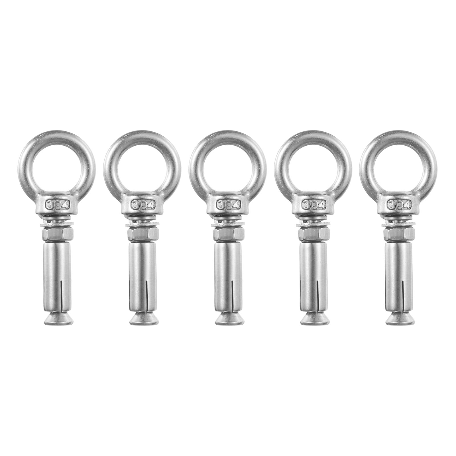 Uxcell 304 Stainless Steel Ring Lifting Expansion Eyebolt with Eye Ring ...
