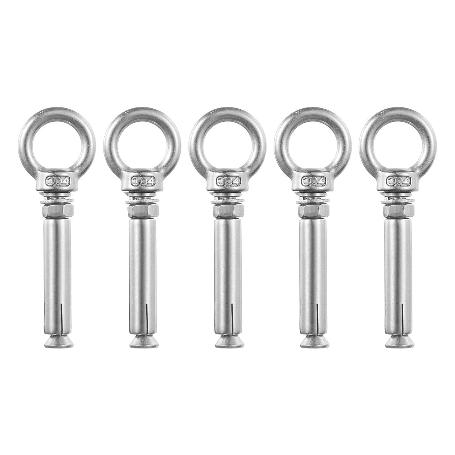 Ring Lifting Expansion Eyebolt, 5pcs M6x80mm 304 Stainless Steel ...