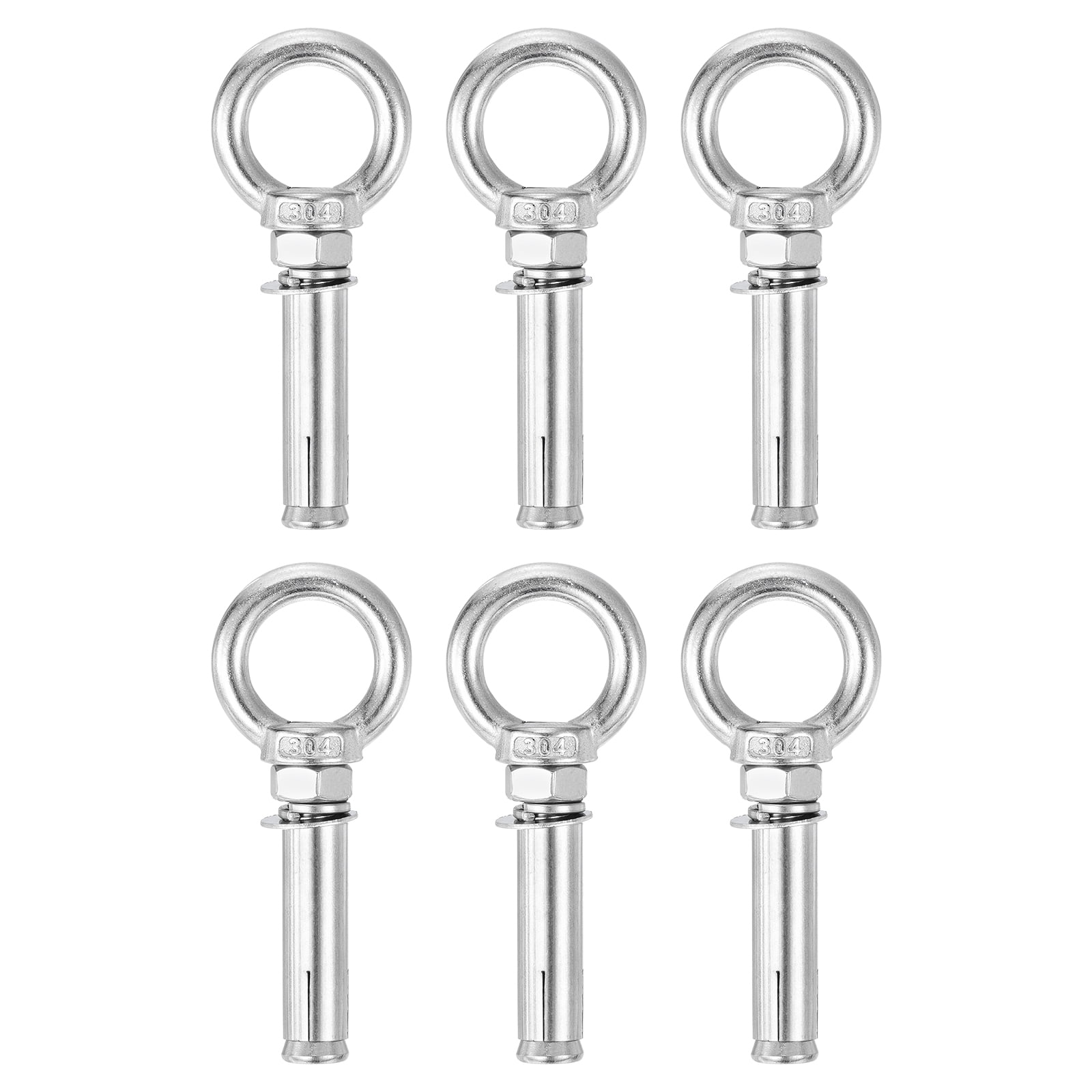 Uxcell 304 Stainless Steel Ring Lifting Expansion Eyebolt with Eye Ring ...