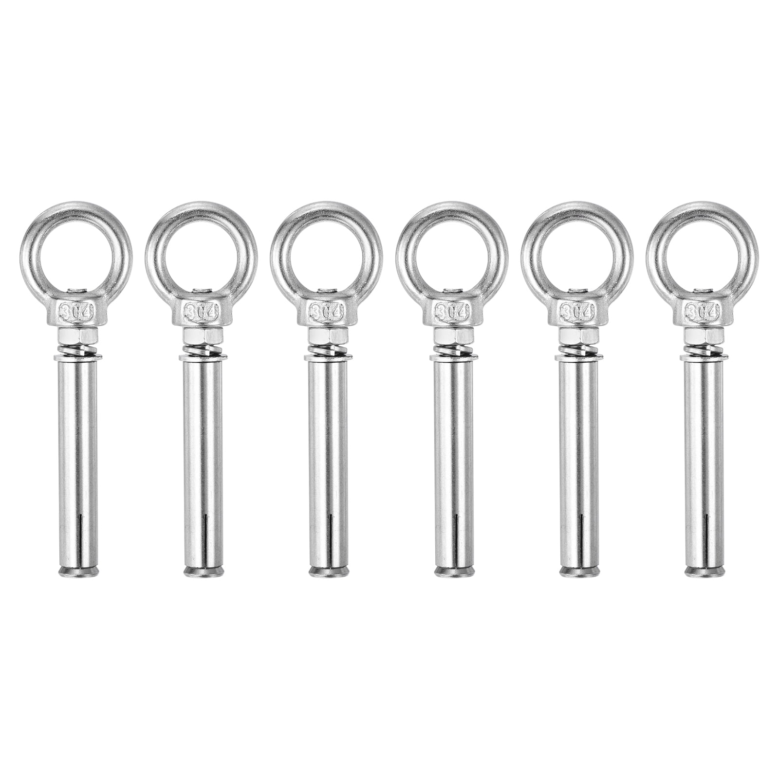 Uxcell 304 Stainless Steel Ring Lifting Expansion Eyebolt with Eye Ring ...