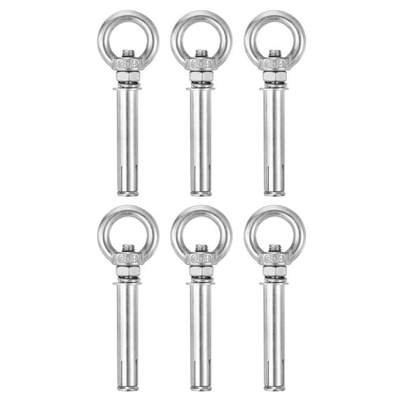 Uxcell 304 Stainless Steel Ring Lifting Expansion Eyebolt with Eye Ring ...