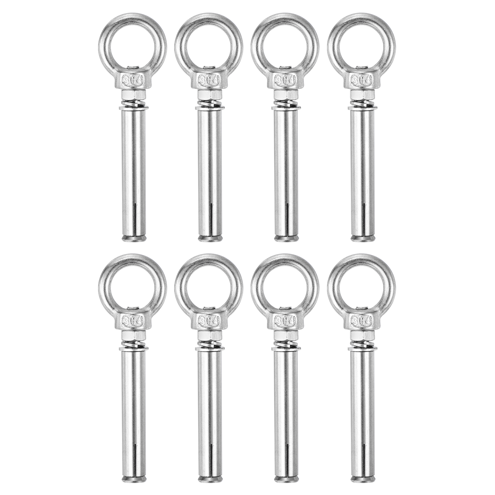 Uxcell 304 Stainless Steel Ring Lifting Expansion Eyebolt with Eye Ring ...