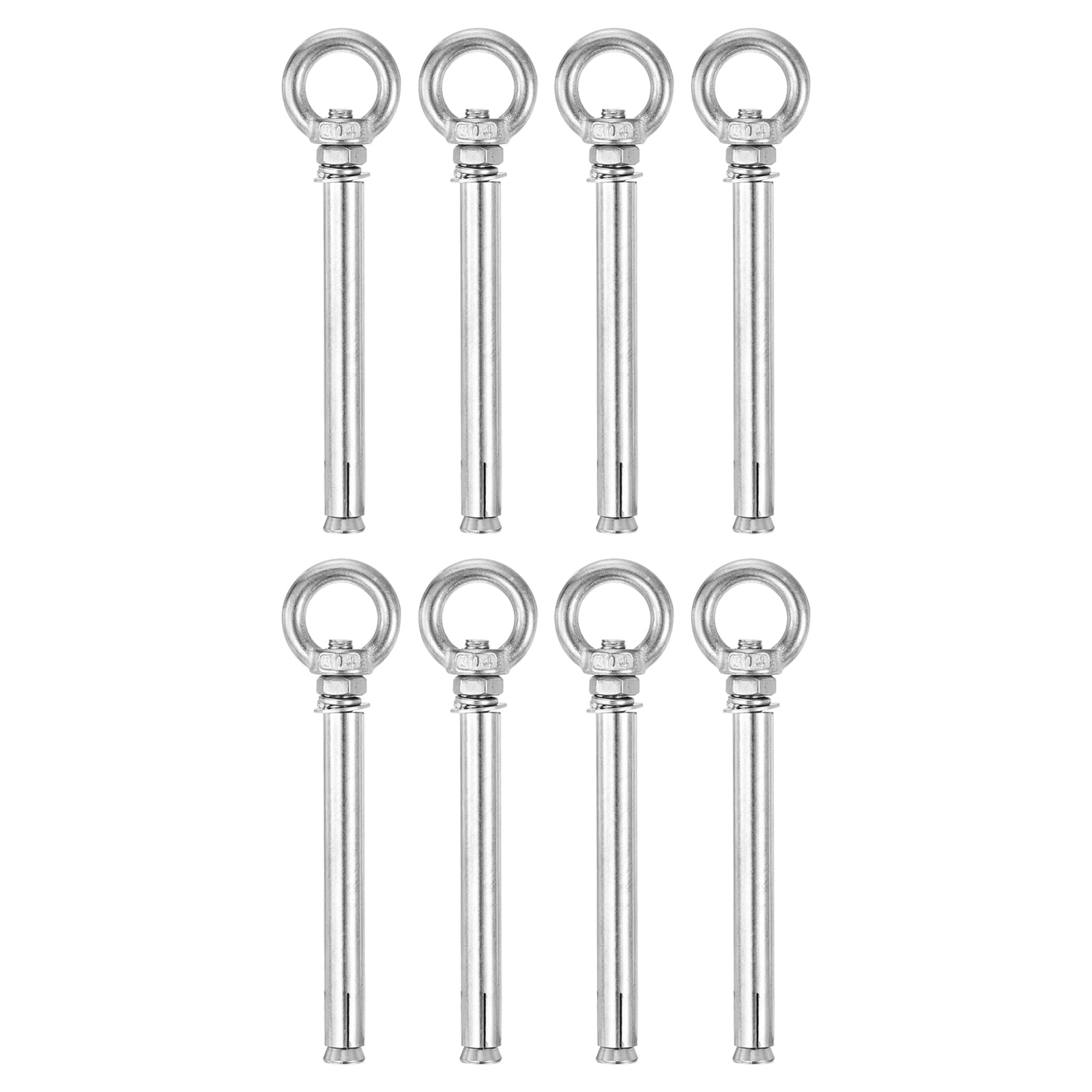 Uxcell 304 Stainless Steel Ring Lifting Expansion Eyebolt with Eye Ring ...