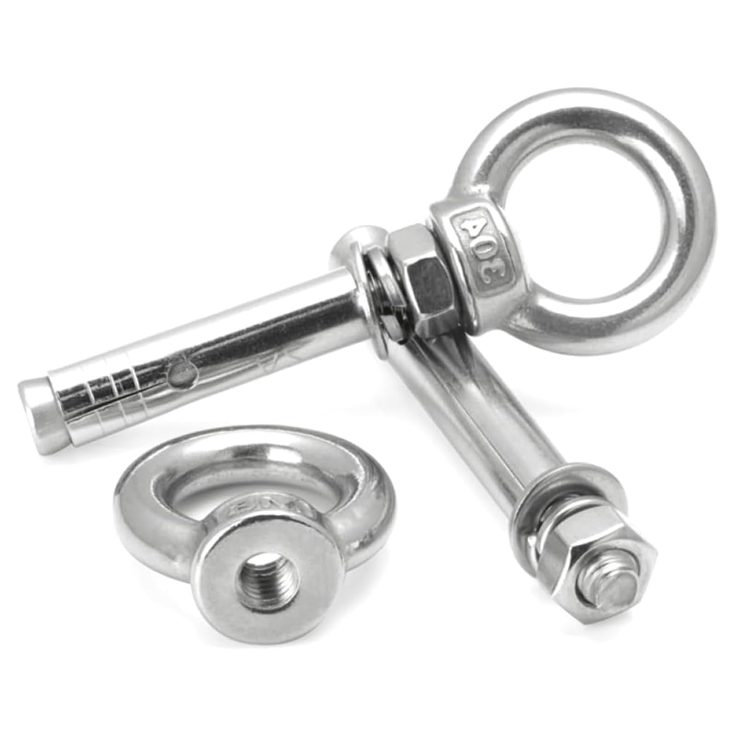 Ring Lifting Eyebolts Expansion Screws Expanding Eye Shield Bolt M6 M8 ...