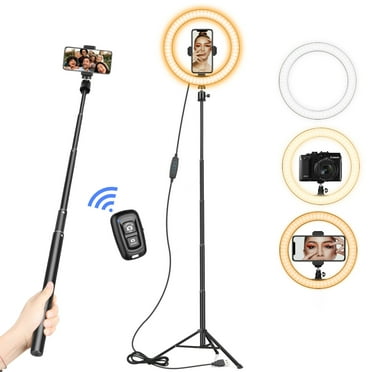 Bower Brand 16-inch White and RGB LED Ring Light Kit with Tripod; Black ...