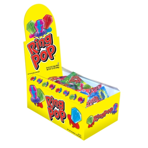 Ring Lollipops Variety Pack, 24 Count Assorted Flavors, Individually ...