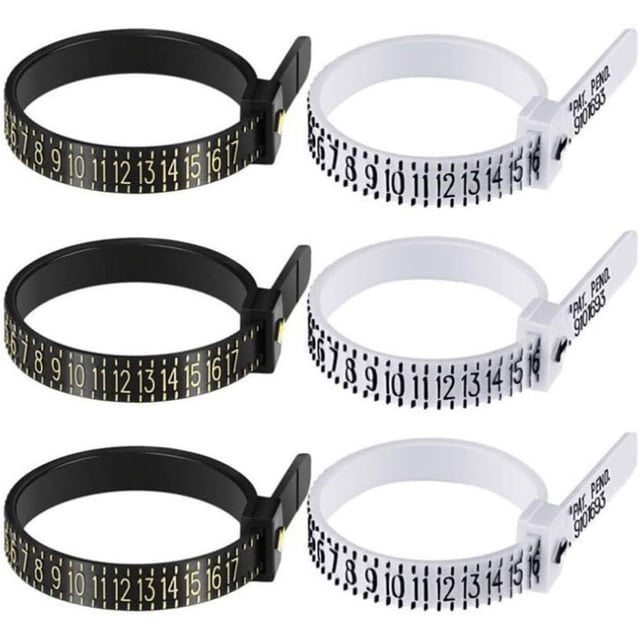 Ring Measurement Tool 6pcs Rings Measurer for Ring Measuring Circle ...