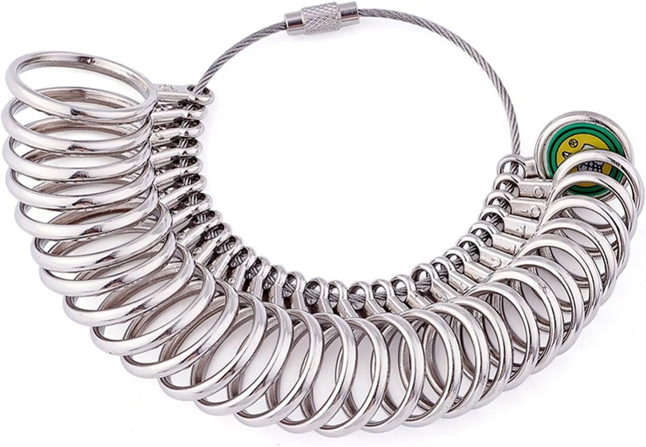 Ring Measurer Jewelry Measuring Tool Sets with Ring Mandrel and Ring ...