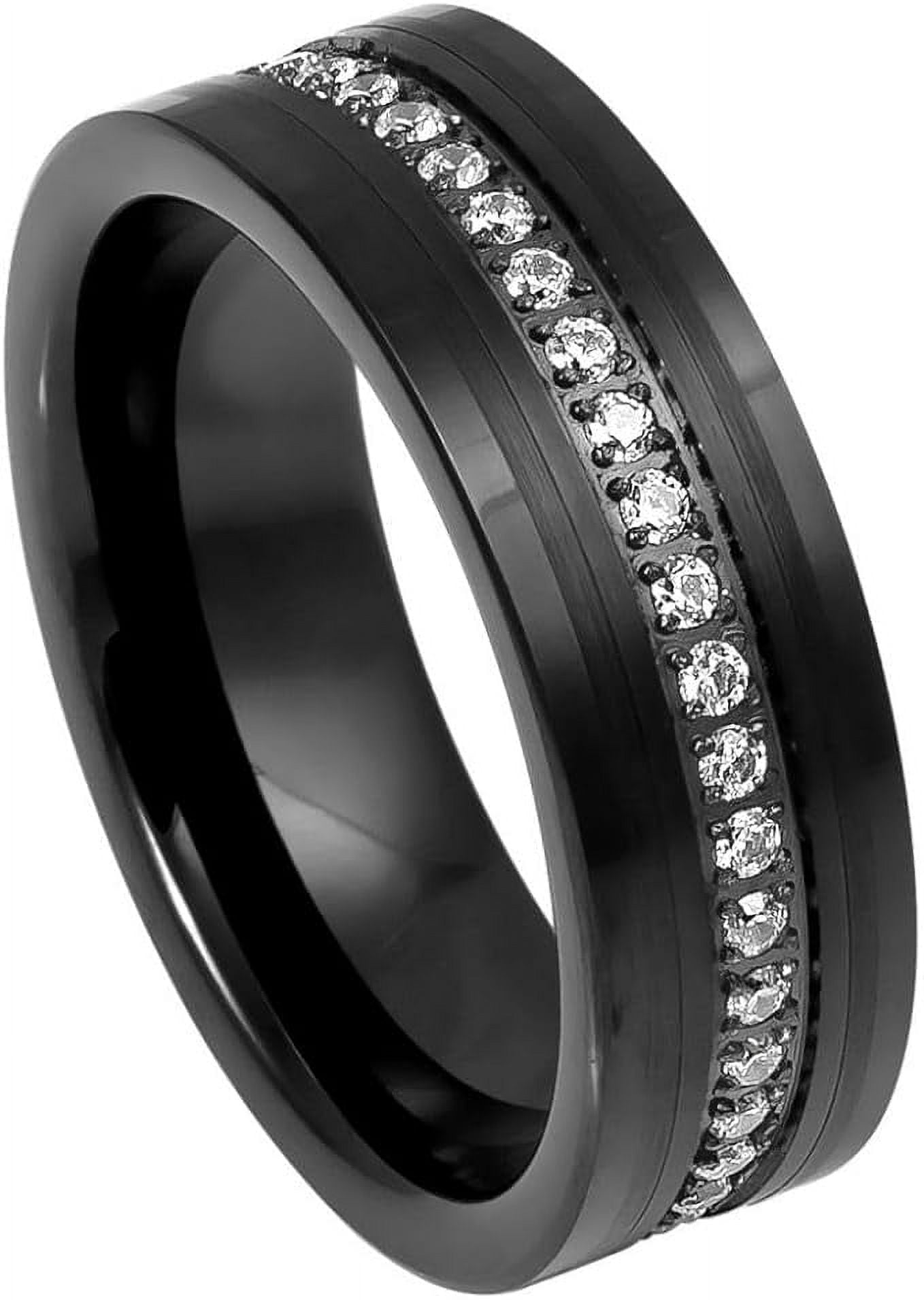 Ring for Men and Ladies ipauly inc Ring Prong-set Round White CZs ...