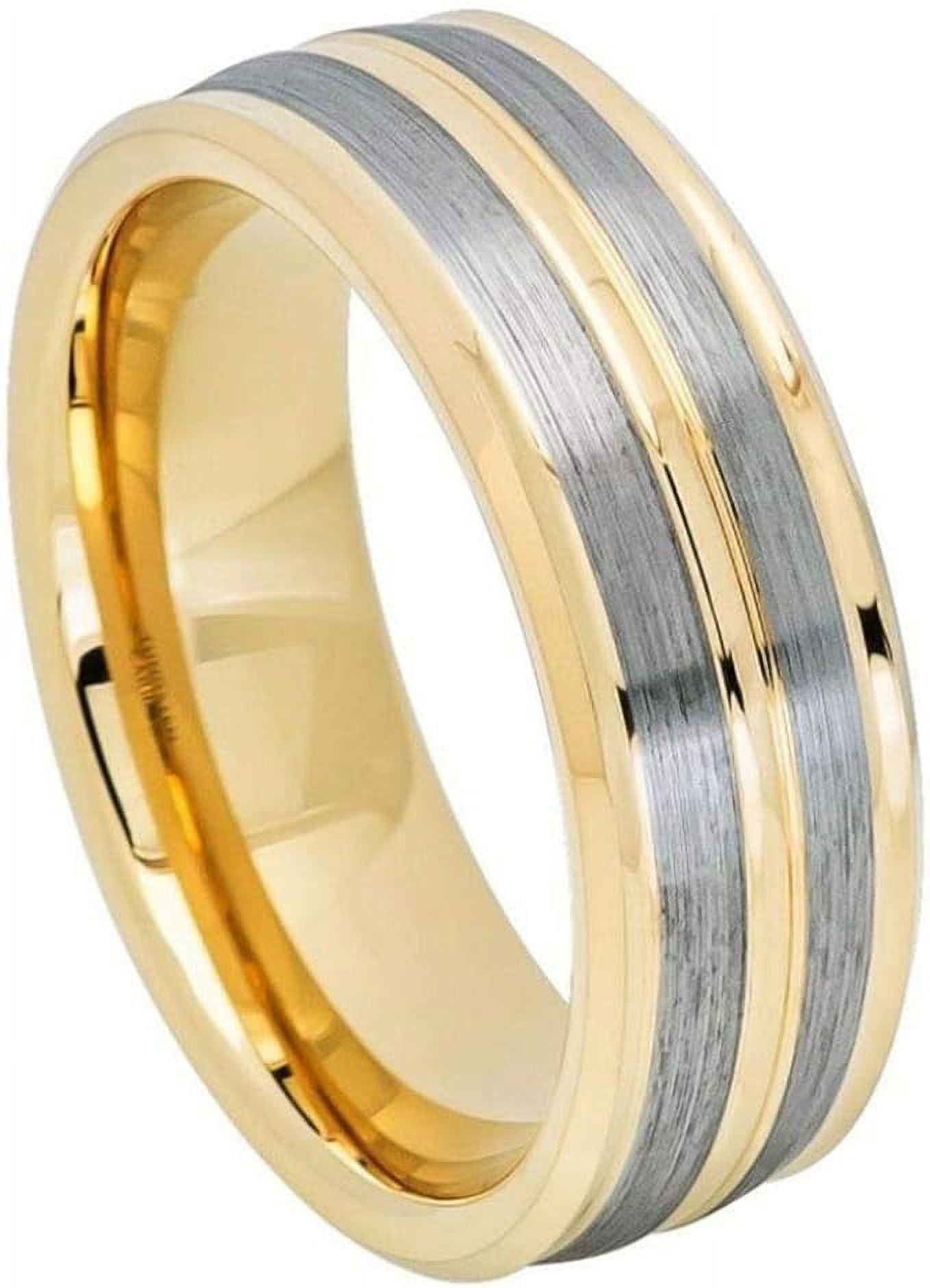 Ring for Men and Women Gifts With Thought Yellow Gold Tone IP Plated ...