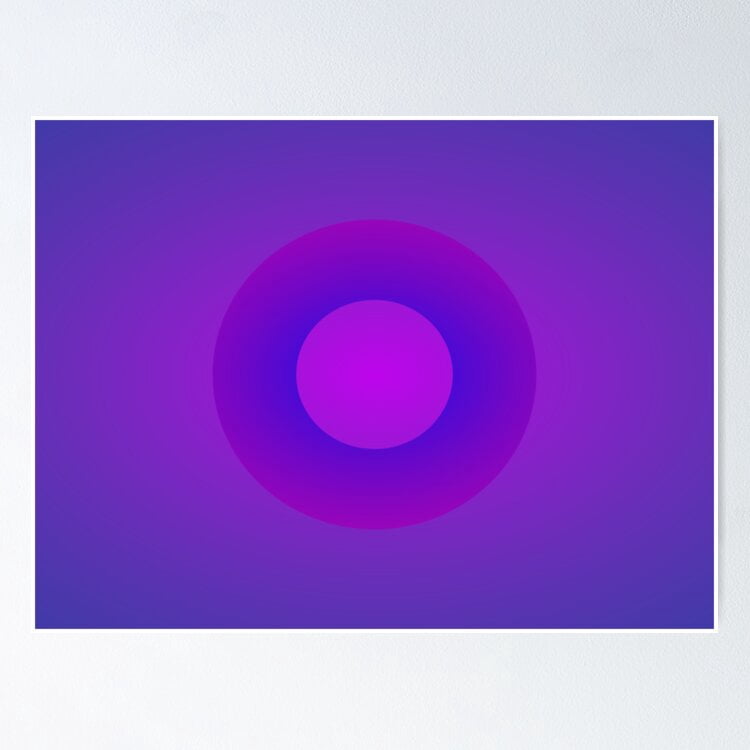 Ring Minimal Art Purple Background Poster- Unframed Poster | Wall Art ...