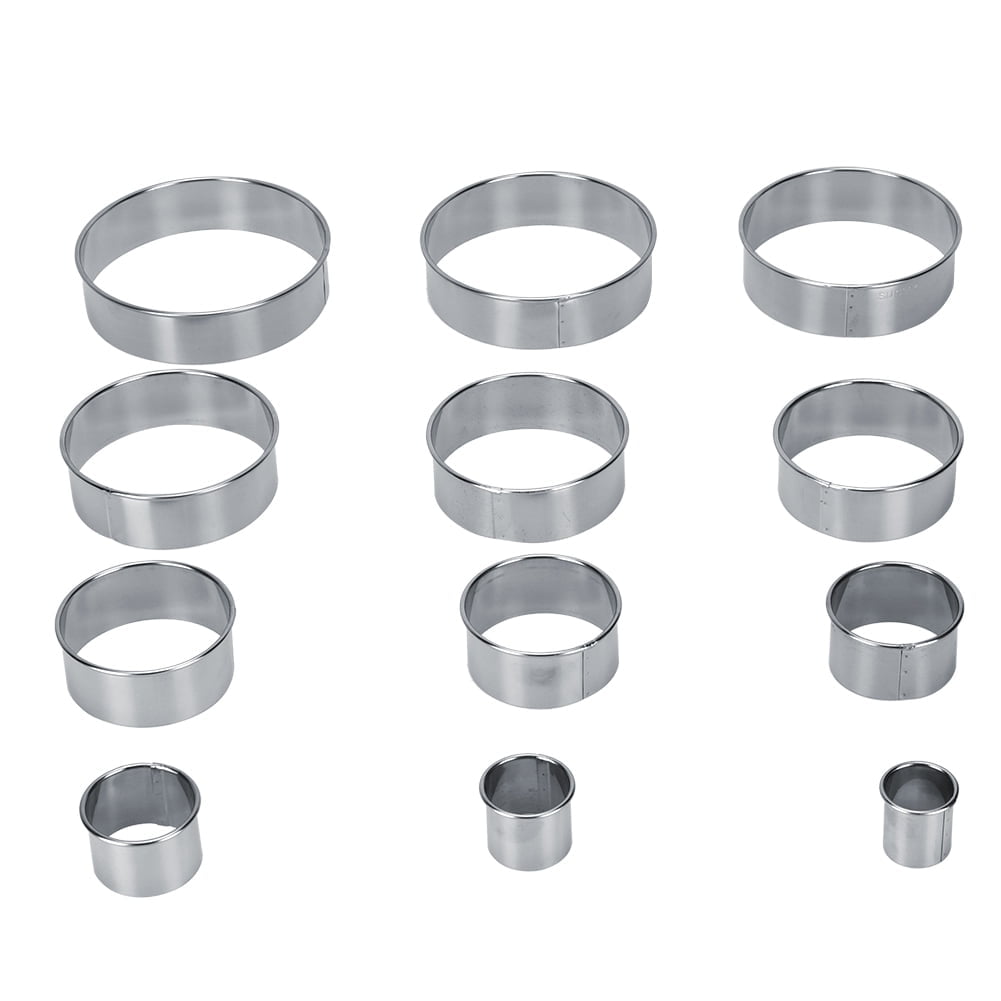 Ring Molds for Cooking ,Pancake Mold,12pcs Portable Round Cutting ...