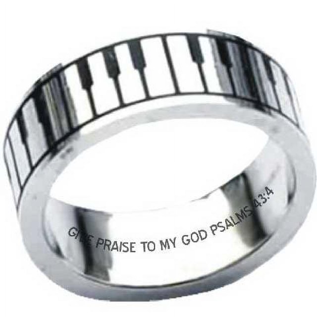 Ring-Music Keyboard-Stainless-Sz 10 - Walmart.com