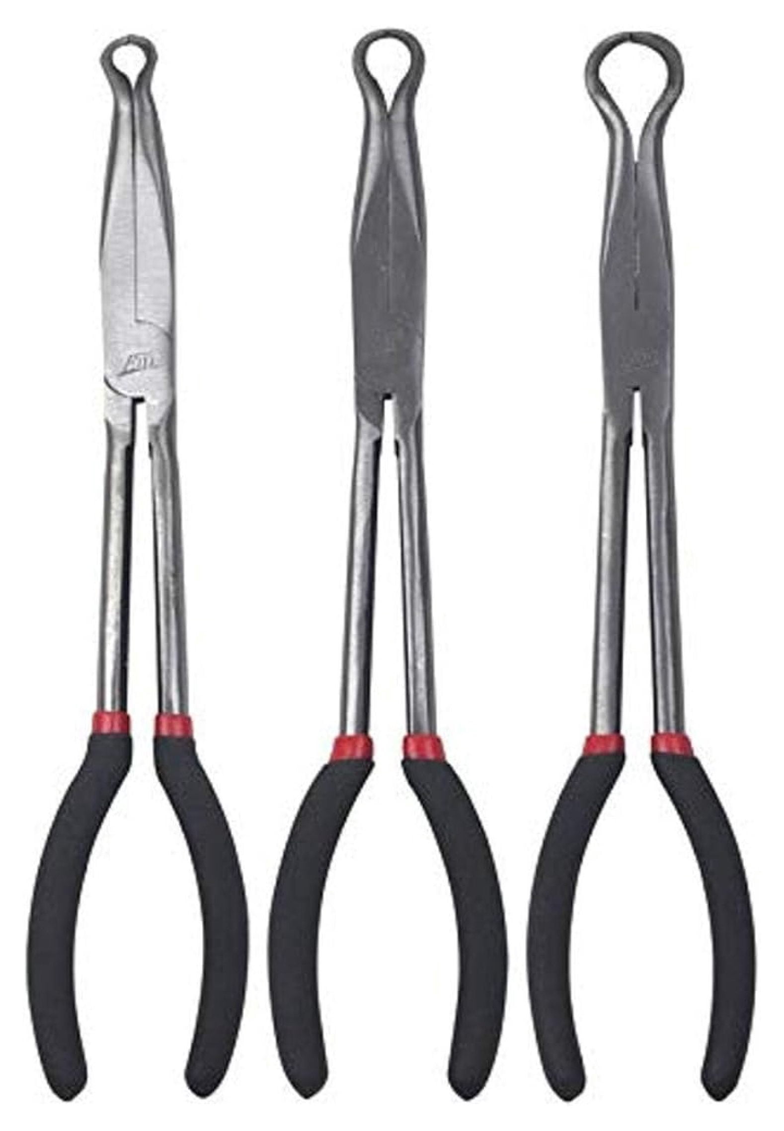 Ring Nose Pliers Set 3 Piece - 11 Inch Long Reach Pliers - Automotive ...
