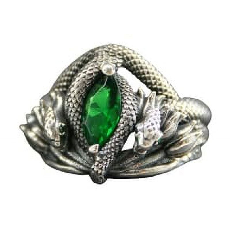 Roarsilver Ring Of Barahir-Mens Sterling Silver Emerald Ring-King ...