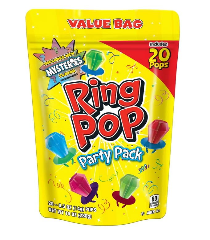 Ring Pop Candy Lollipops - Individually AIS1 Wrapped Bulk Lollipop ...