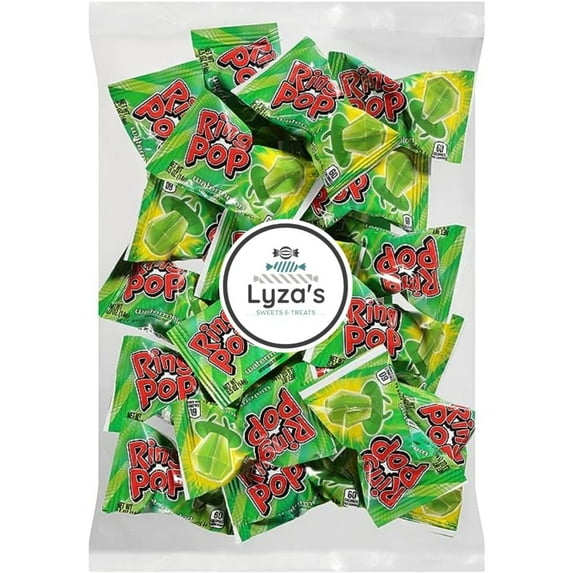 Ring Pop Colorfest, GREEN BCF26 (Watermelon) - 10 Count by Lyza's ...