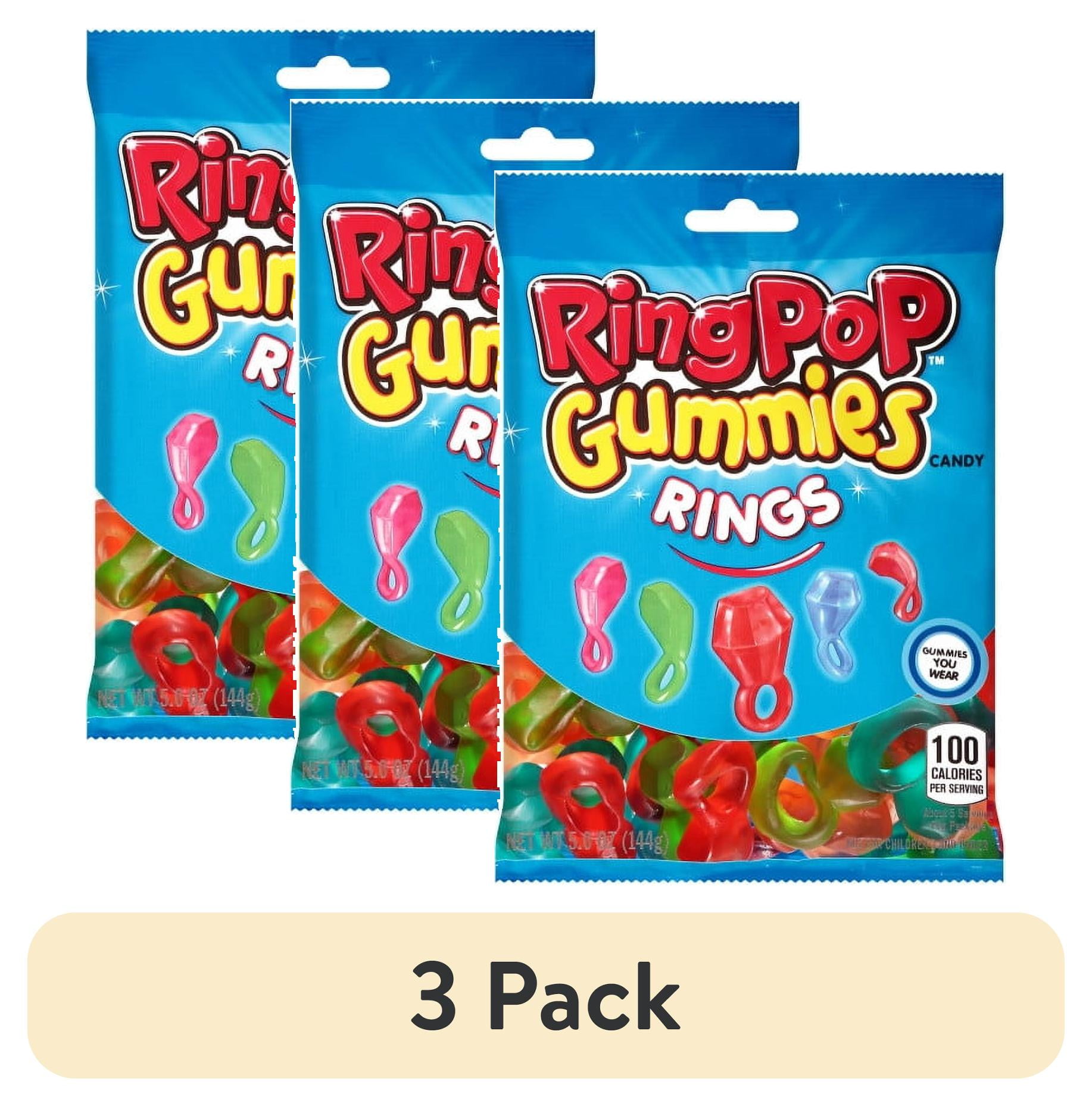 (3 pack) Ring Pop, Gummies, Gluten-Free, Fruit Flavored, Gummy Candy, 6 ...
