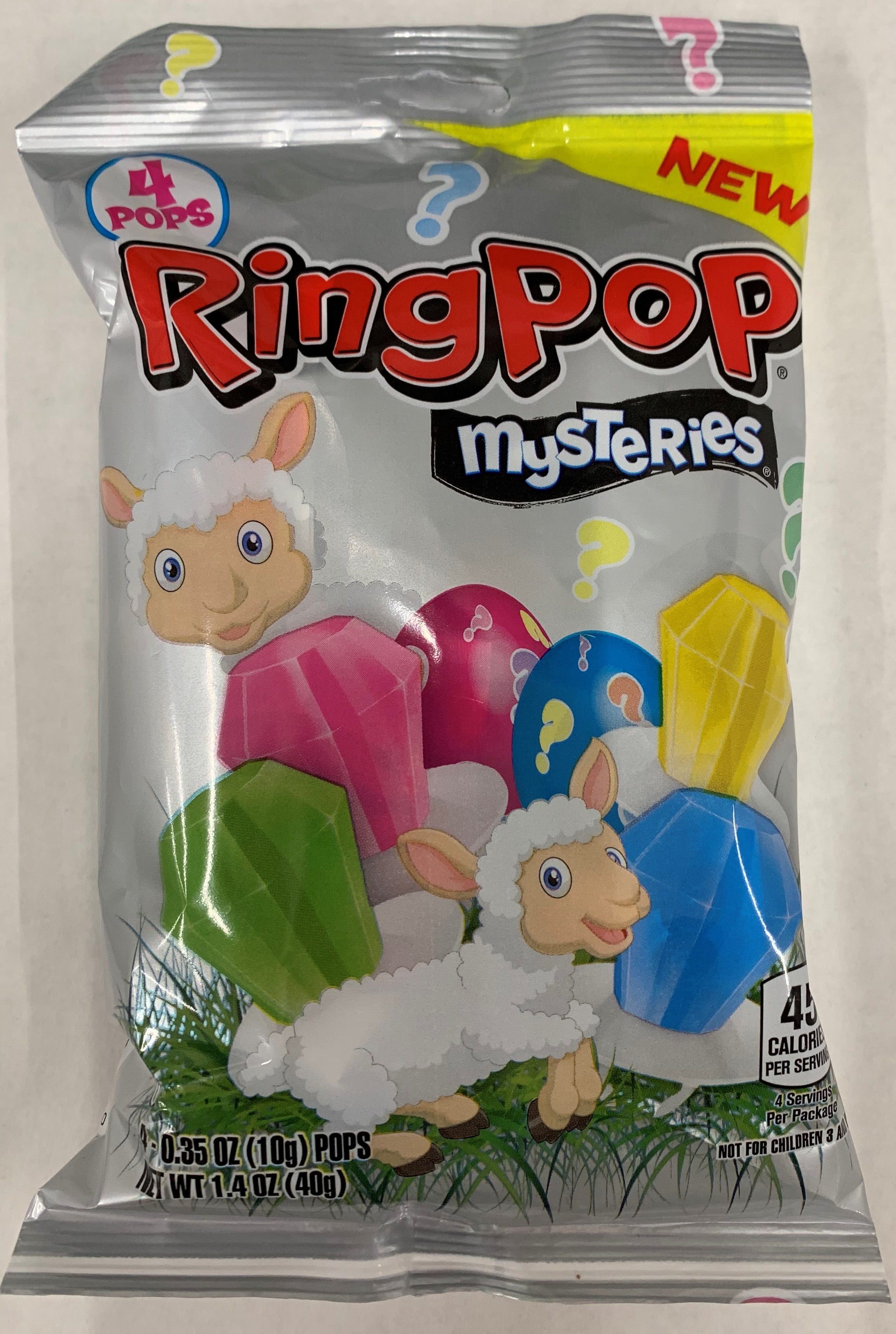 Ring Pop Lollipop Easter Basket Candy 4 Count Mystery Assorted Fruit ...