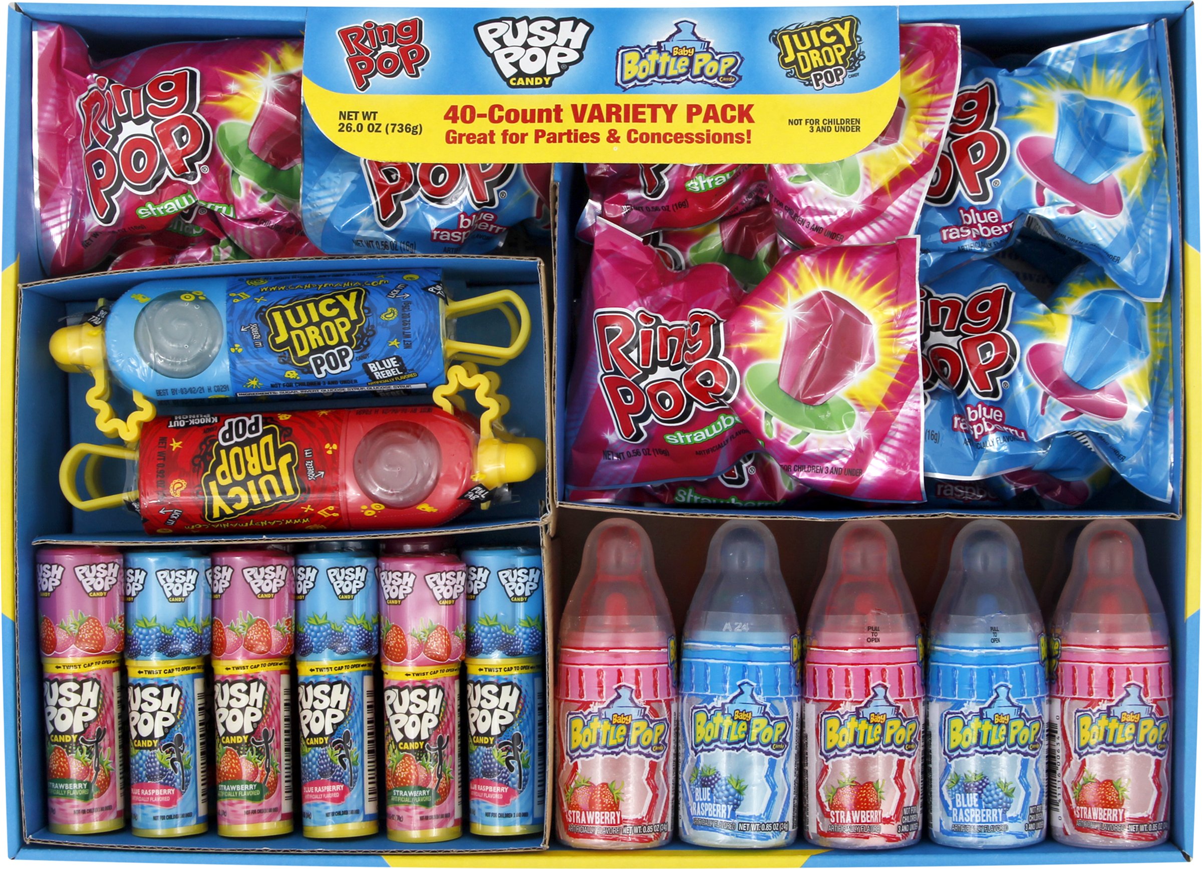 Bazooka Original & Blue Razz Bubble Gum, 10 pieces - Walmart.com