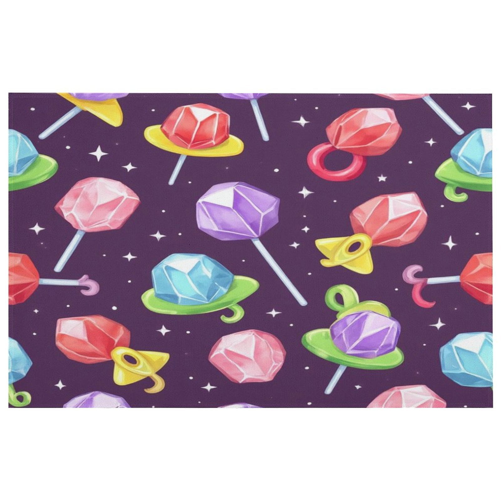 Ring Pop Sparkle-Purple Adult Home Decor Bedroom Living Room Crystal ...