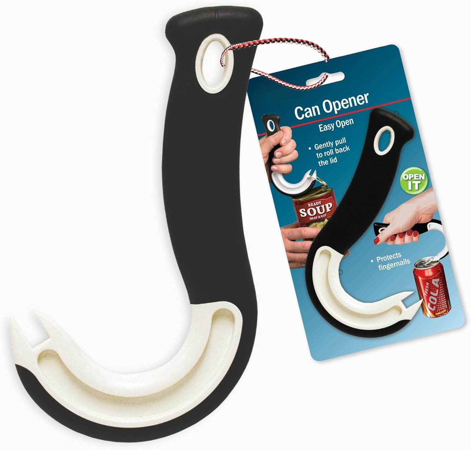 Ring Pull Can Opener for Soda and Food Cans Arthritis Aid with Non Slip ...