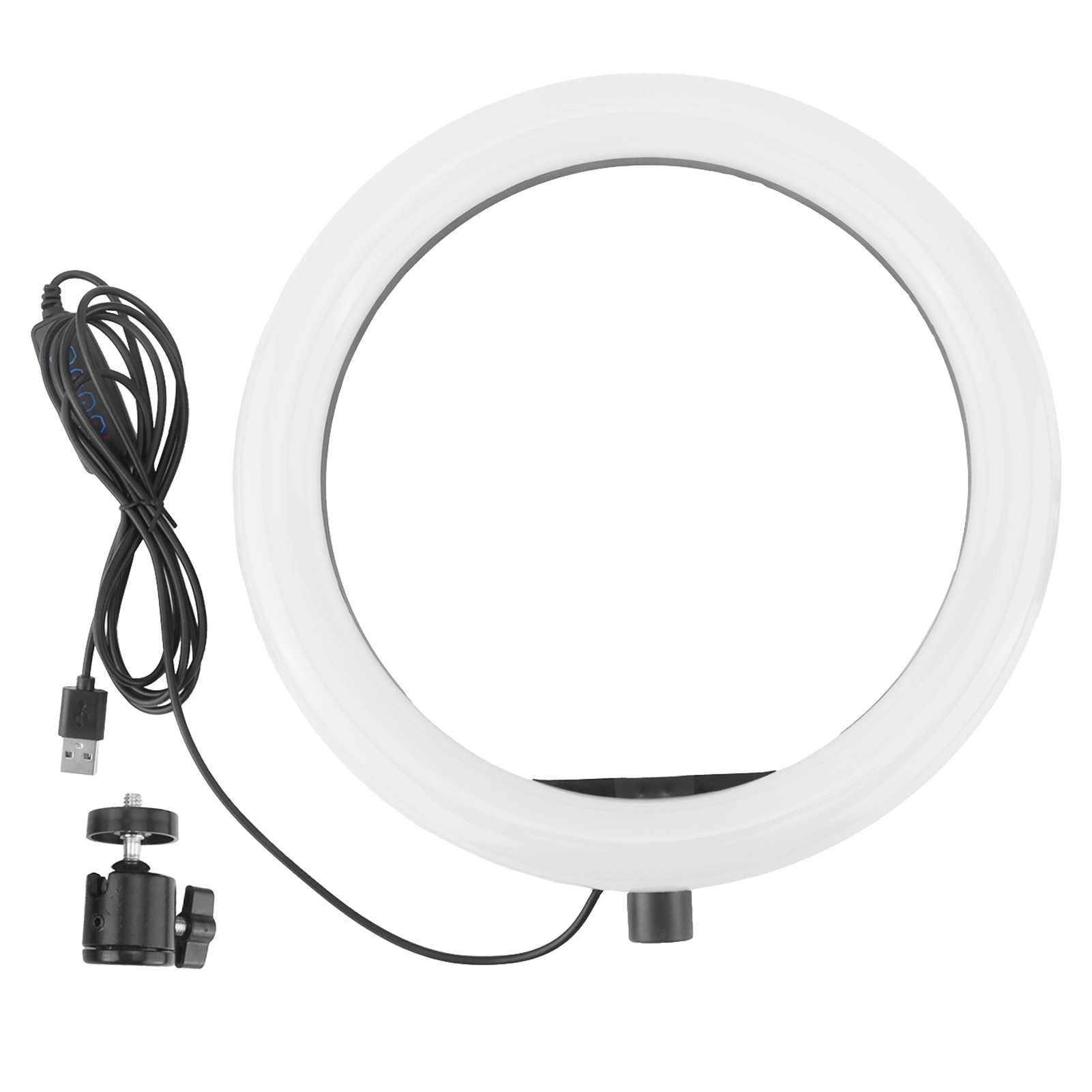 Ring Shape Fill Light for Live Streaming, 10in Selfie Enhancing Night ...