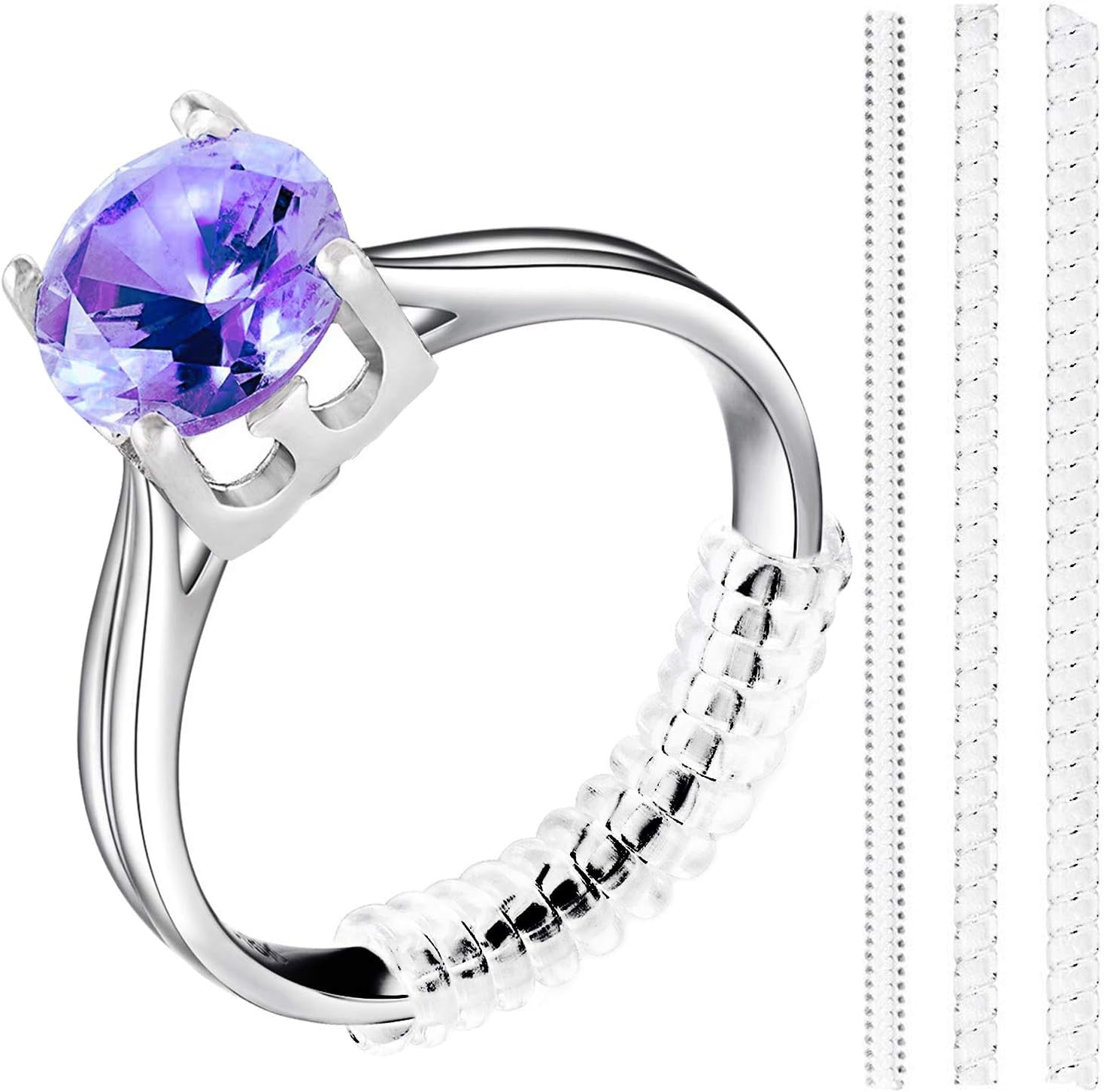 Ring Size Adjuster - 5pcs Clear Ring Sizer Adjuster for Loose Rings ...