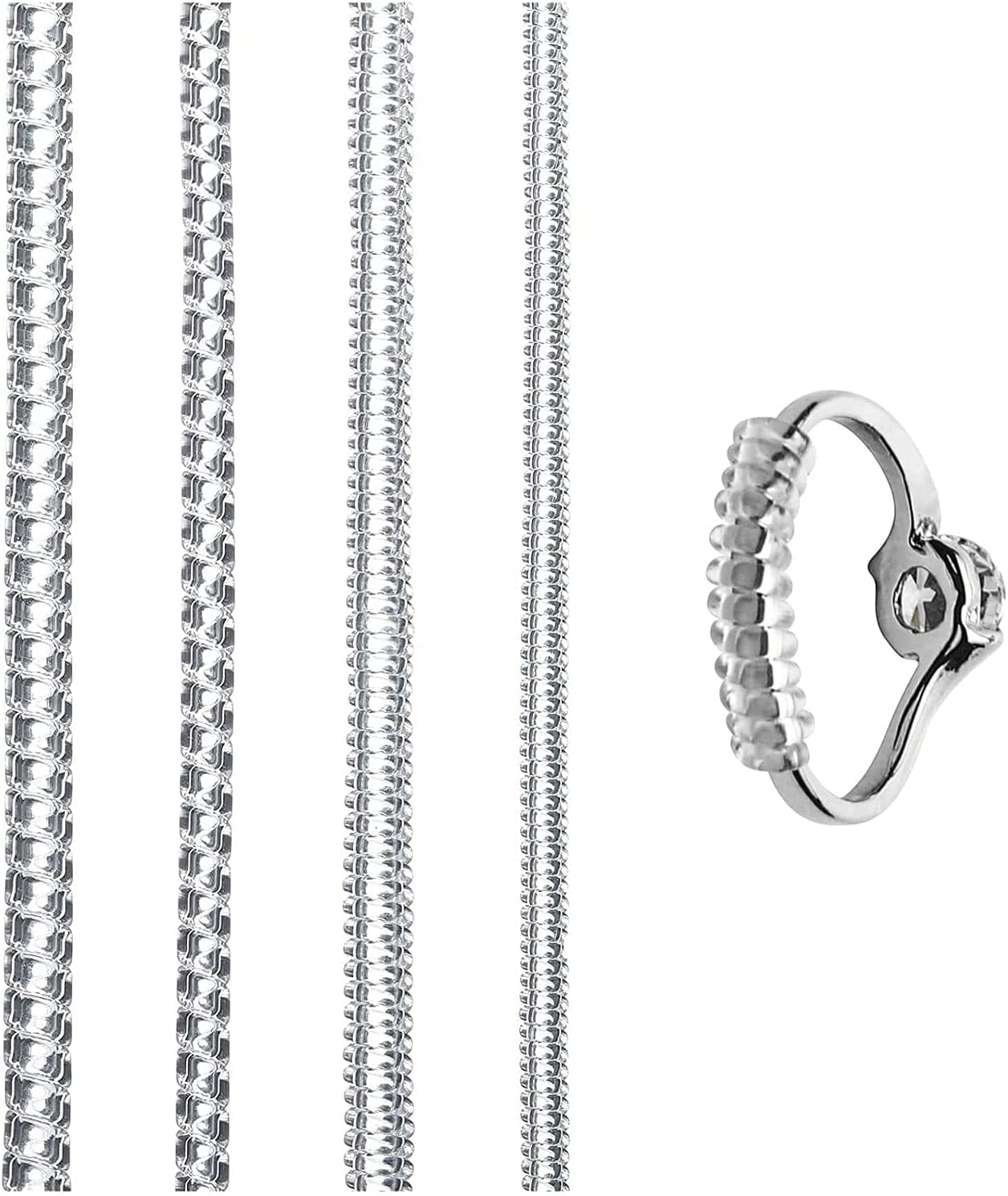 Ring Size Adjuster for Loose Rings [8 Pack, 4 Sizes] 2022 Jewelry Sizer ...