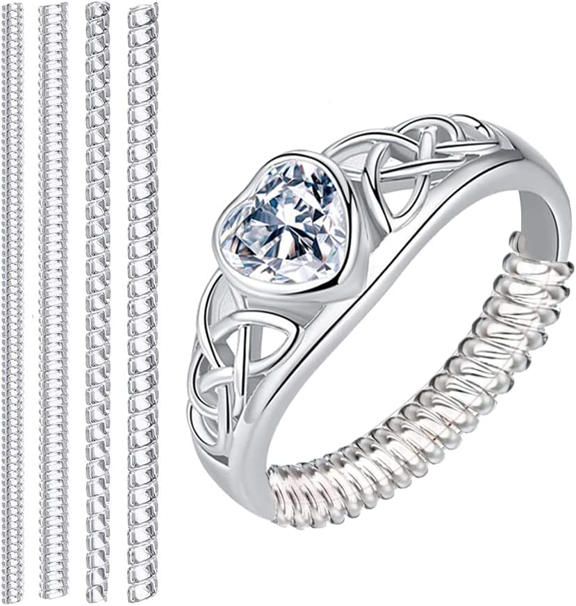 Ring Size Adjuster for Loose Rings, Pack of 20 Clear Invisible Jewelry ...