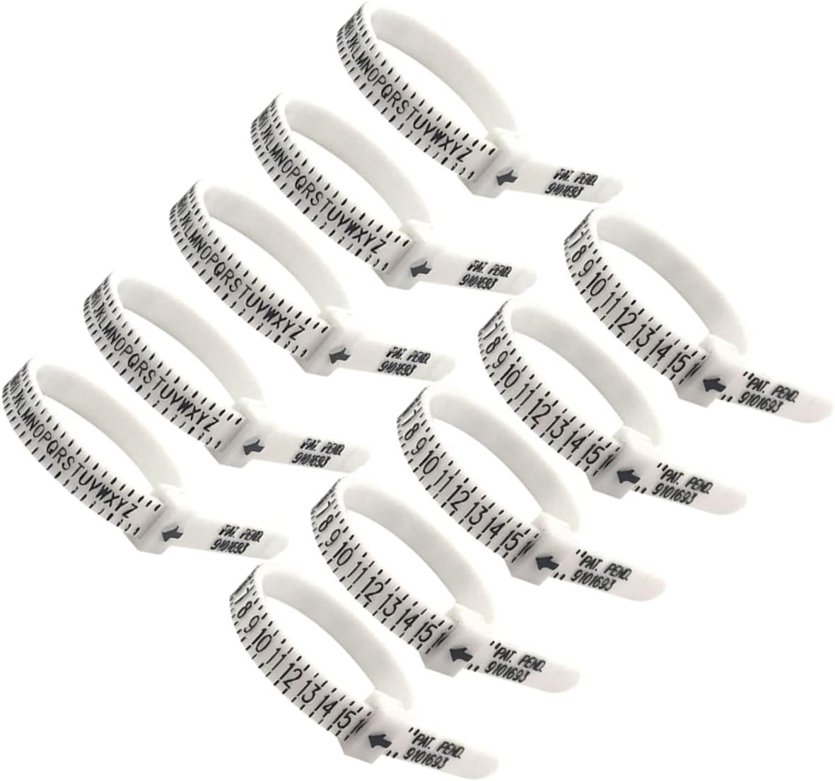 Ring Size Tool 10pcs Ring Supply Circle Gauge Supplies Measurer Jewelry ...