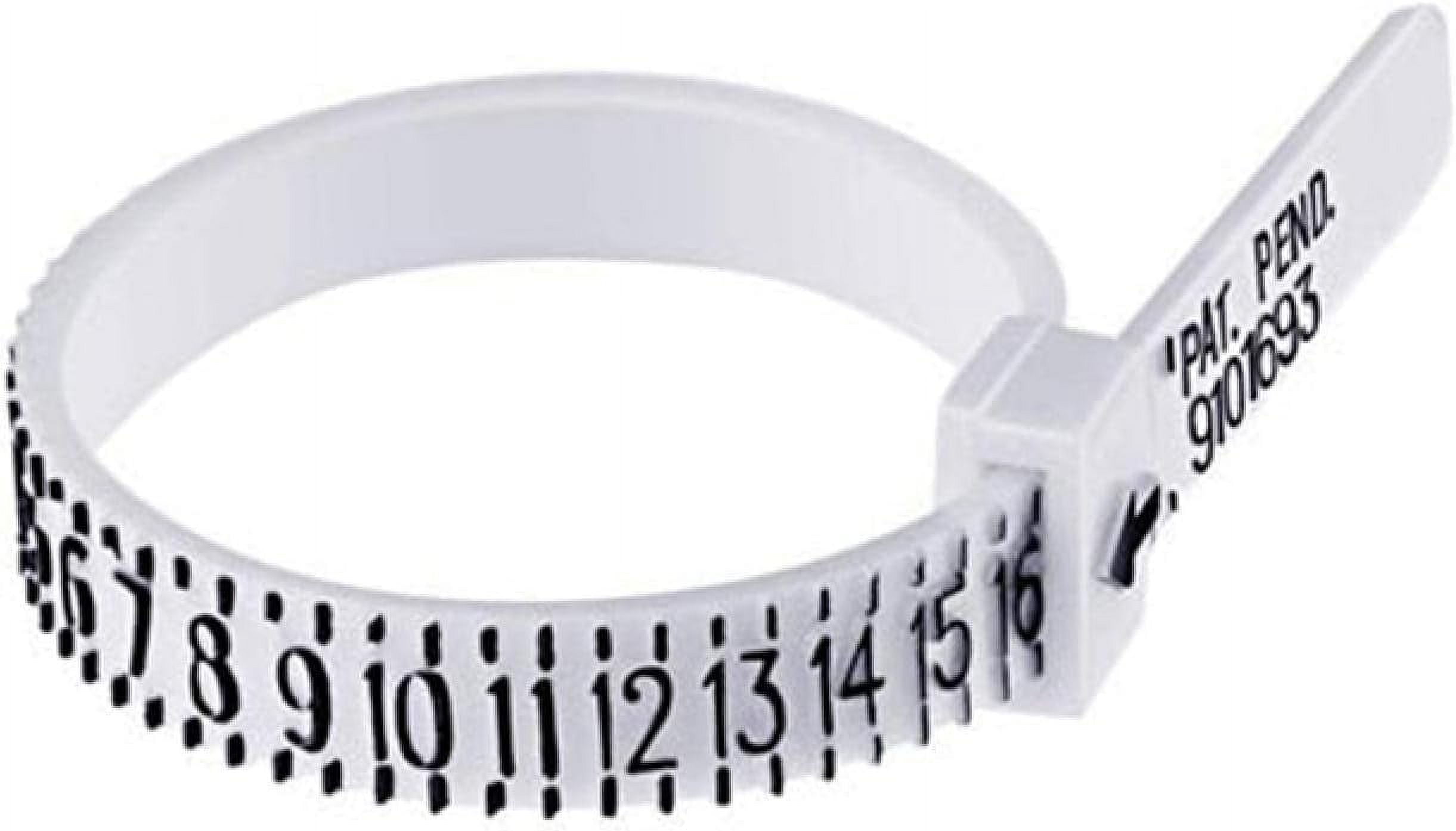 Ring Sizer 20 Pcs Measuring Instrument Plastic Ring Ruler Finger ...