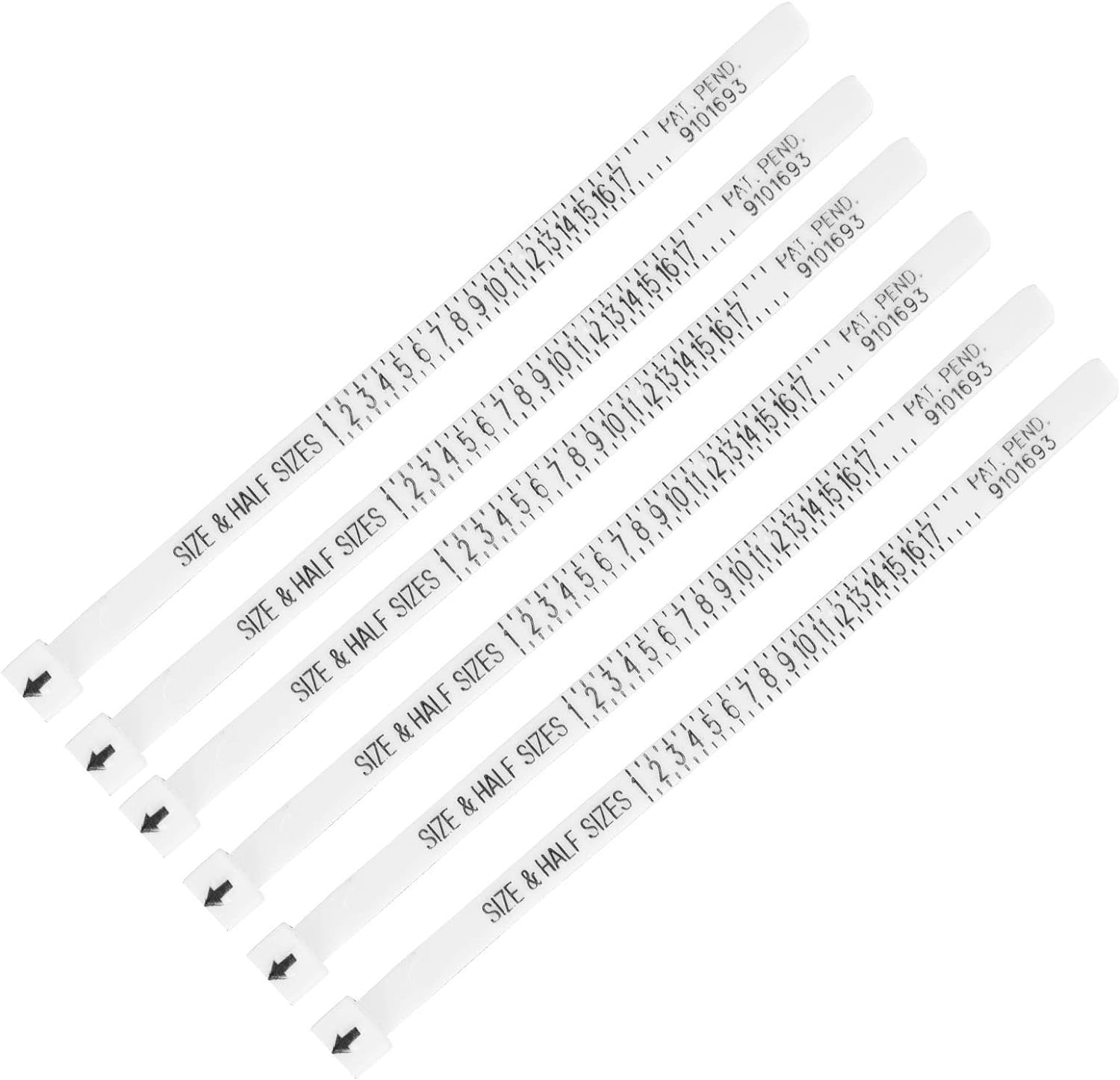 Ring Sizer 6Pcs Standard Scale Sizer Measurement Ring Measure 6 Pcs ...