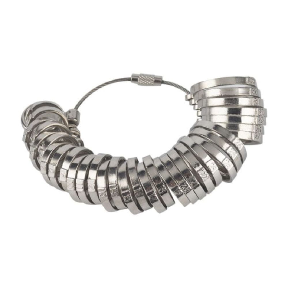 Ring Sizer, Easy Identification Measuring Tool, Stainless Steel Metal ...