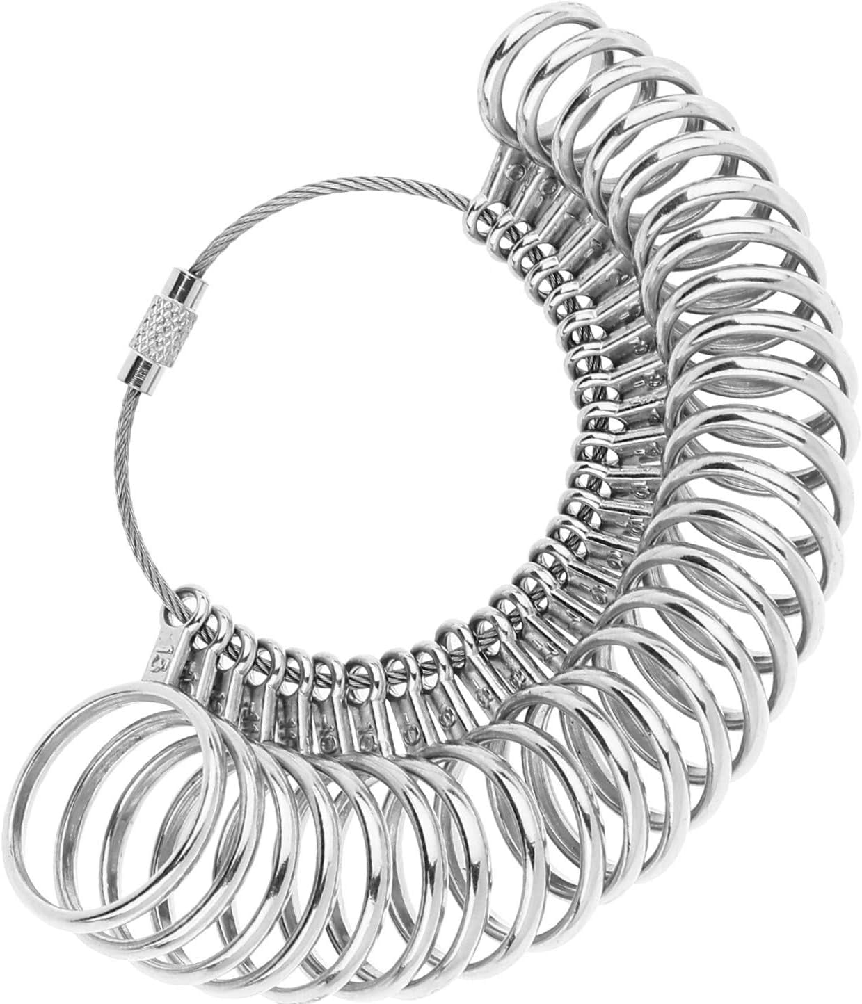 Ring Sizer - Finger Gauges Measuring Ring Tool 27 PCs Size 1-13 with ...