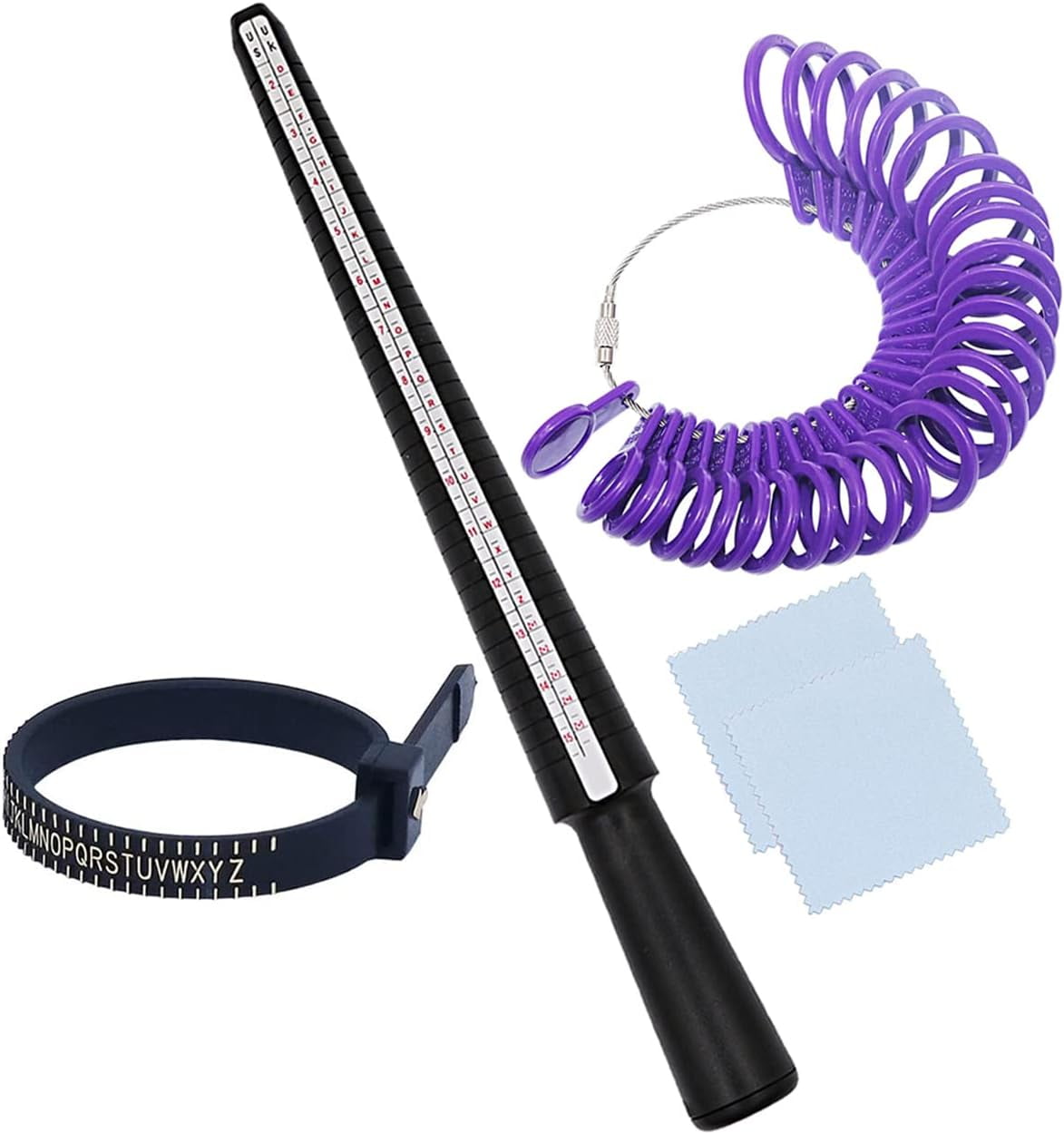 Ring Sizer Gauge Set Mandrel UK Size A-Z Measurement Scales Kit for ...