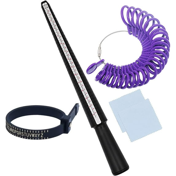 Ring Sizer Gauge Set Mandrel UK Size A-Z Measurement Scales Kit for ...