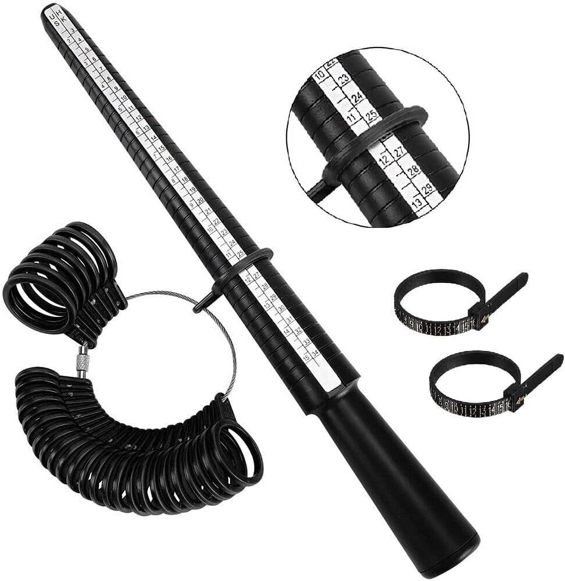 Ring Sizer Guage Mandrel Finger Sizing Measure Measuring Tool with ...