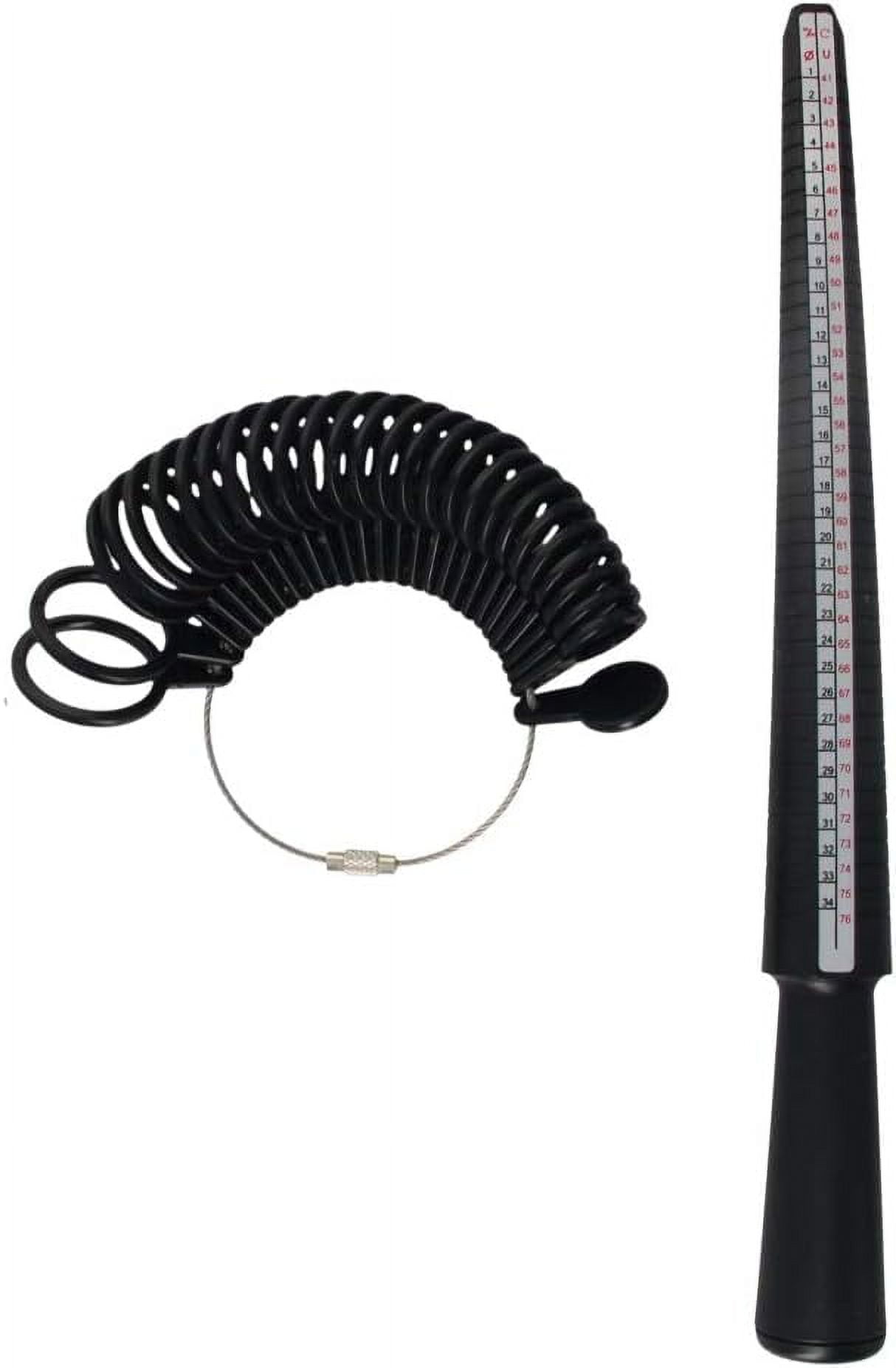 Ring Sizer Mandrel Kit US Measurement Scales Finger Measuring Stick ...