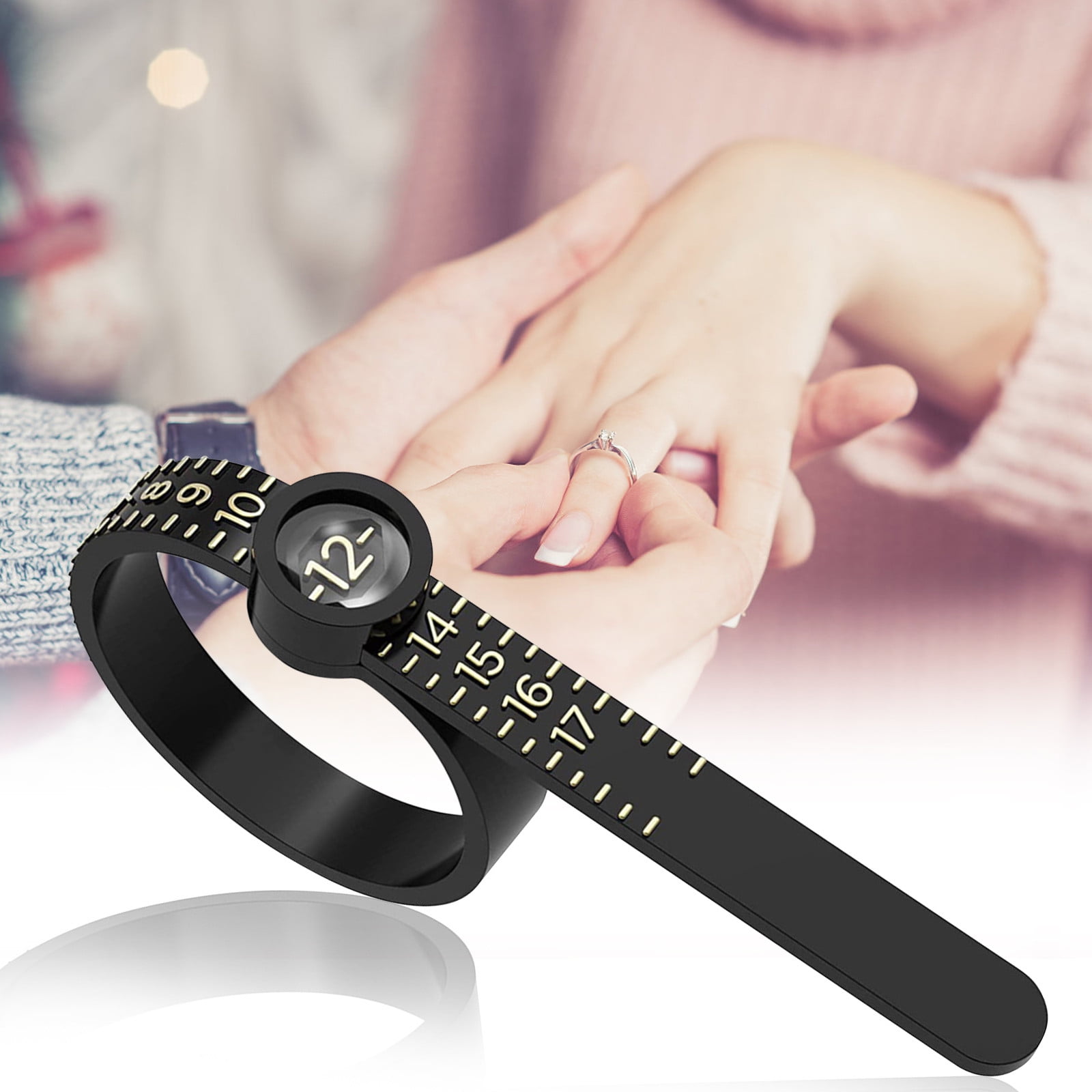 Ring Sizer Measurement Tool Reusable Finger Size Measurement Tape with ...