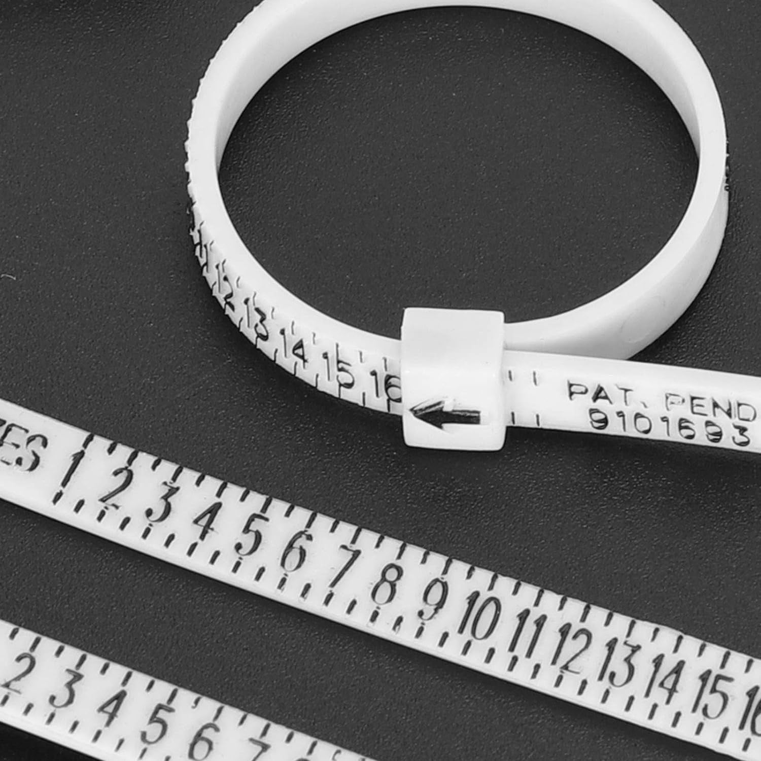 Ring Sizer Measuring Set 6PCS Plastic Precise White US HK Ring Sizer ...