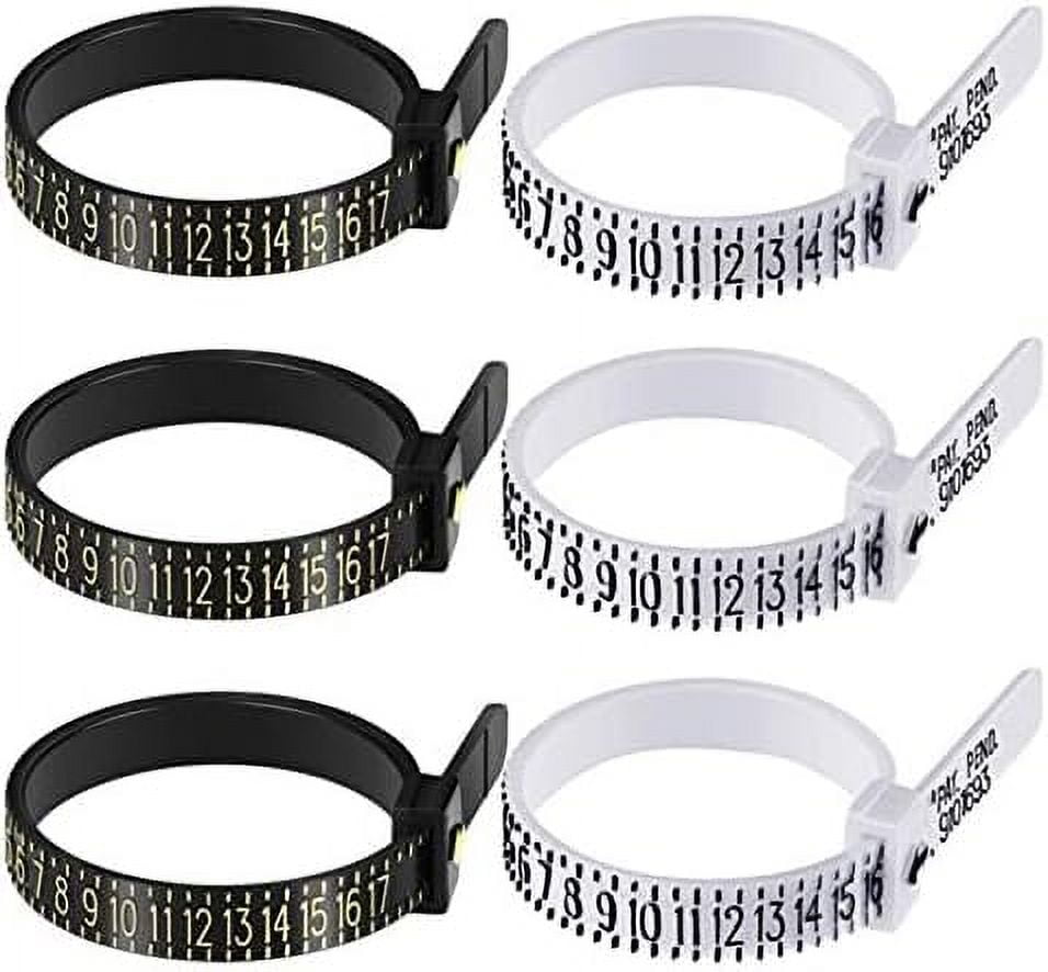 Ring Sizer Measuring Set Reusable Finger Size Gauge Measure Tool ...