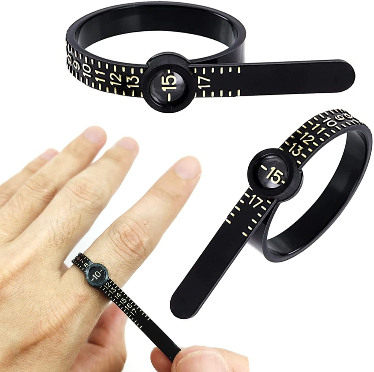 Ring Sizer Measuring Set Ring Measurement Tool Ring Size Measure Finger ...