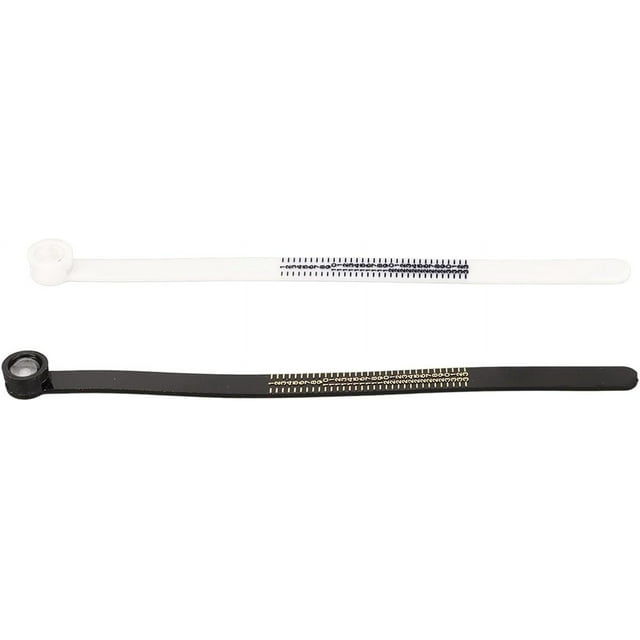 Ring Sizer Measuring Tool, 2pcs Clear Finger Size Gauge Professional 1 ...