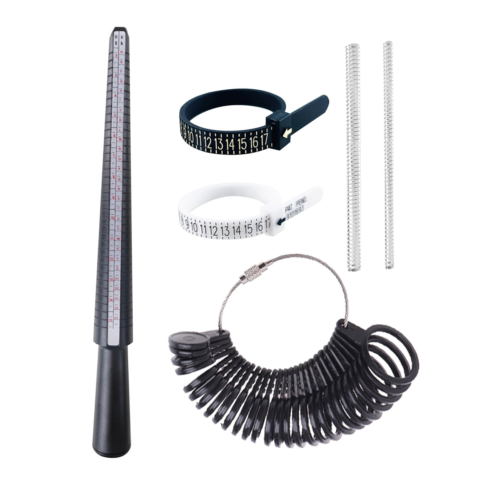 Ring Sizer Measuring Tool,6X Reusable Ring Gauge Finger Measure for ...