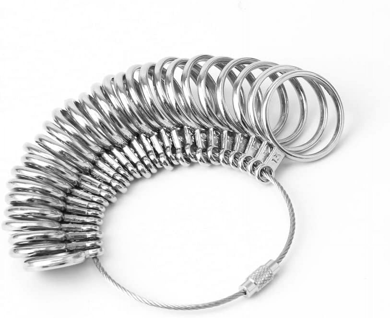 Ring Sizer Measuring Tool Measure Finger Rings Sizing Set Metal Ring ...