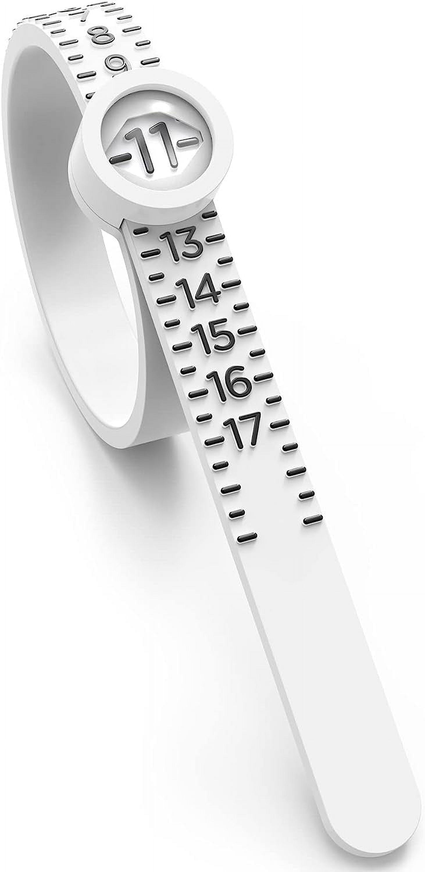 Ring Sizer Measuring Tool, Reusable Finger Size Measuring Tape with ...